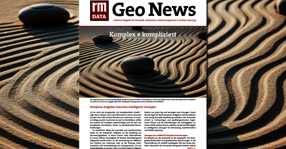 Ausgabe 2/2023 der rmDATA Firmenzeitung GeoNews