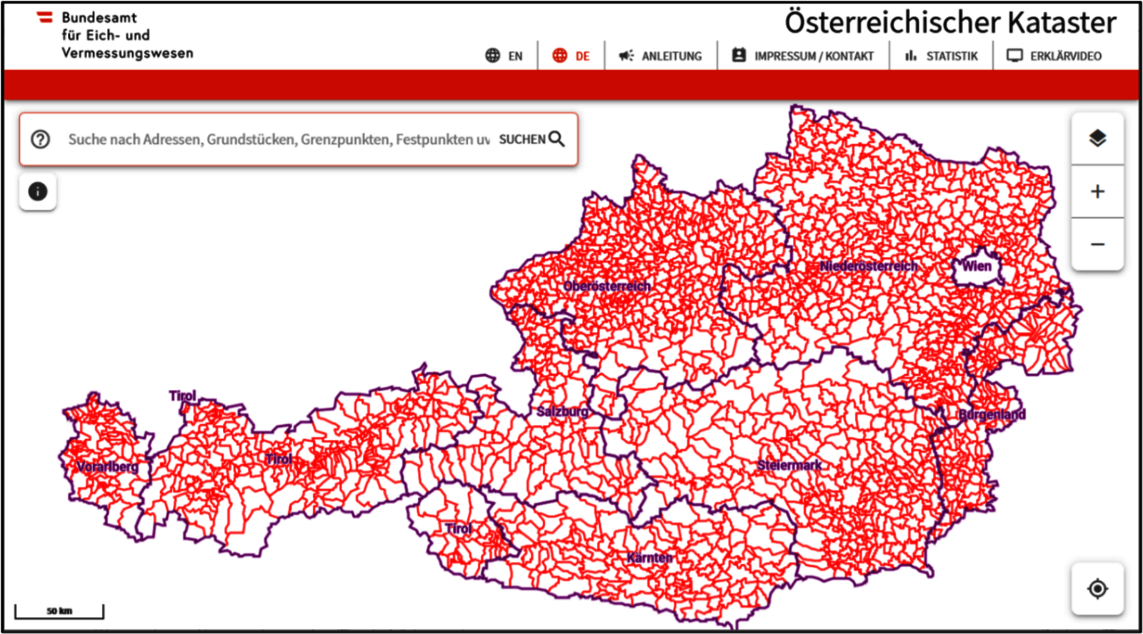 Tipp: Tagesaktuelle Katasterdaten in rmDATA GeoMapper